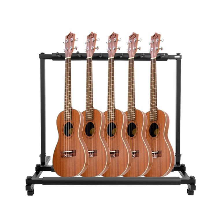 Stand Guitares Multiposition: Rack Métal 5 Instruments avec Protection ...